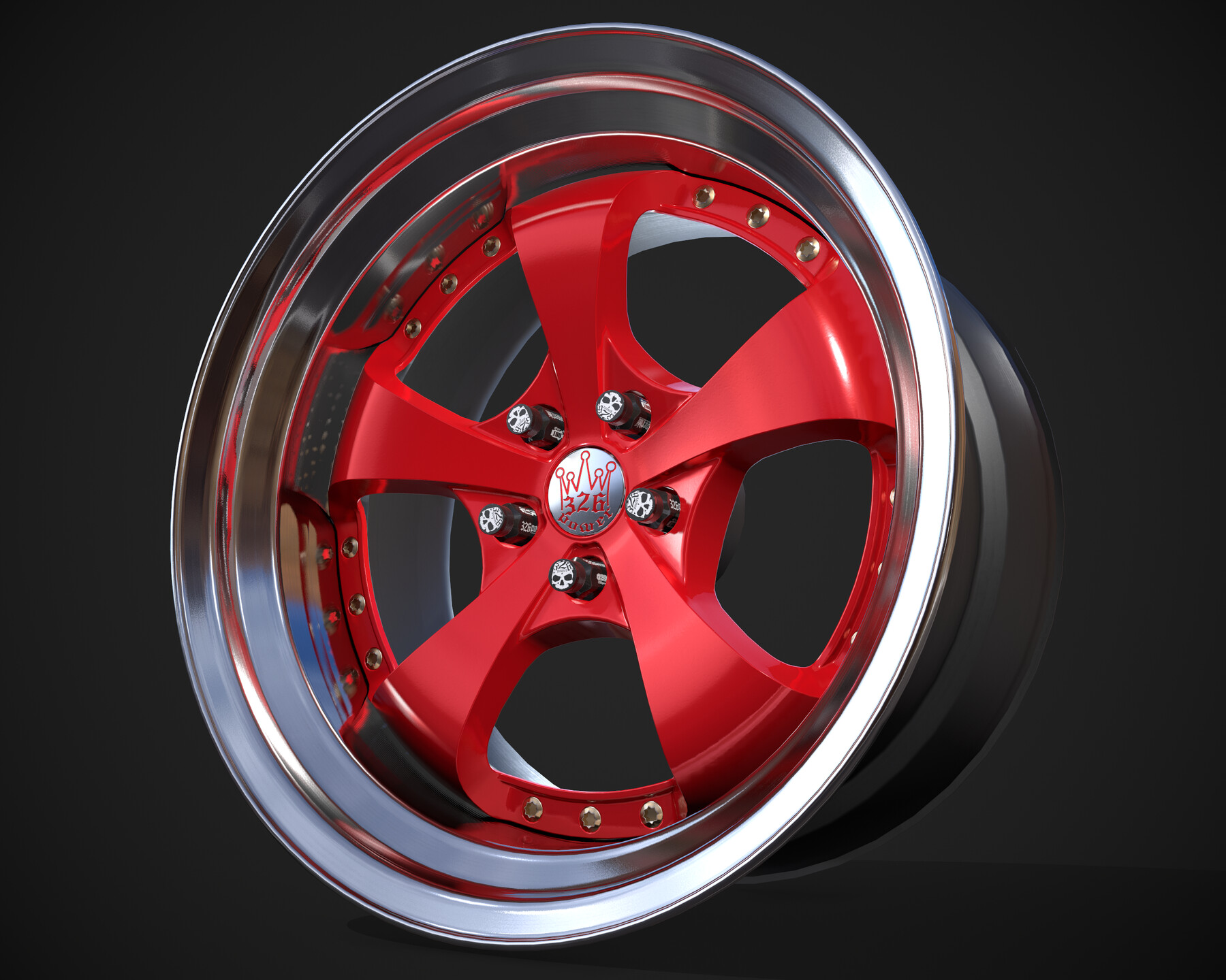 ArtStation - 326 Power Yabaking KF Racing Spoke | Game Assets