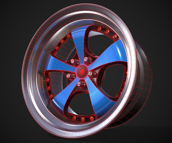 ArtStation - 326 Power Yabaking KF Racing Spoke | Game Assets