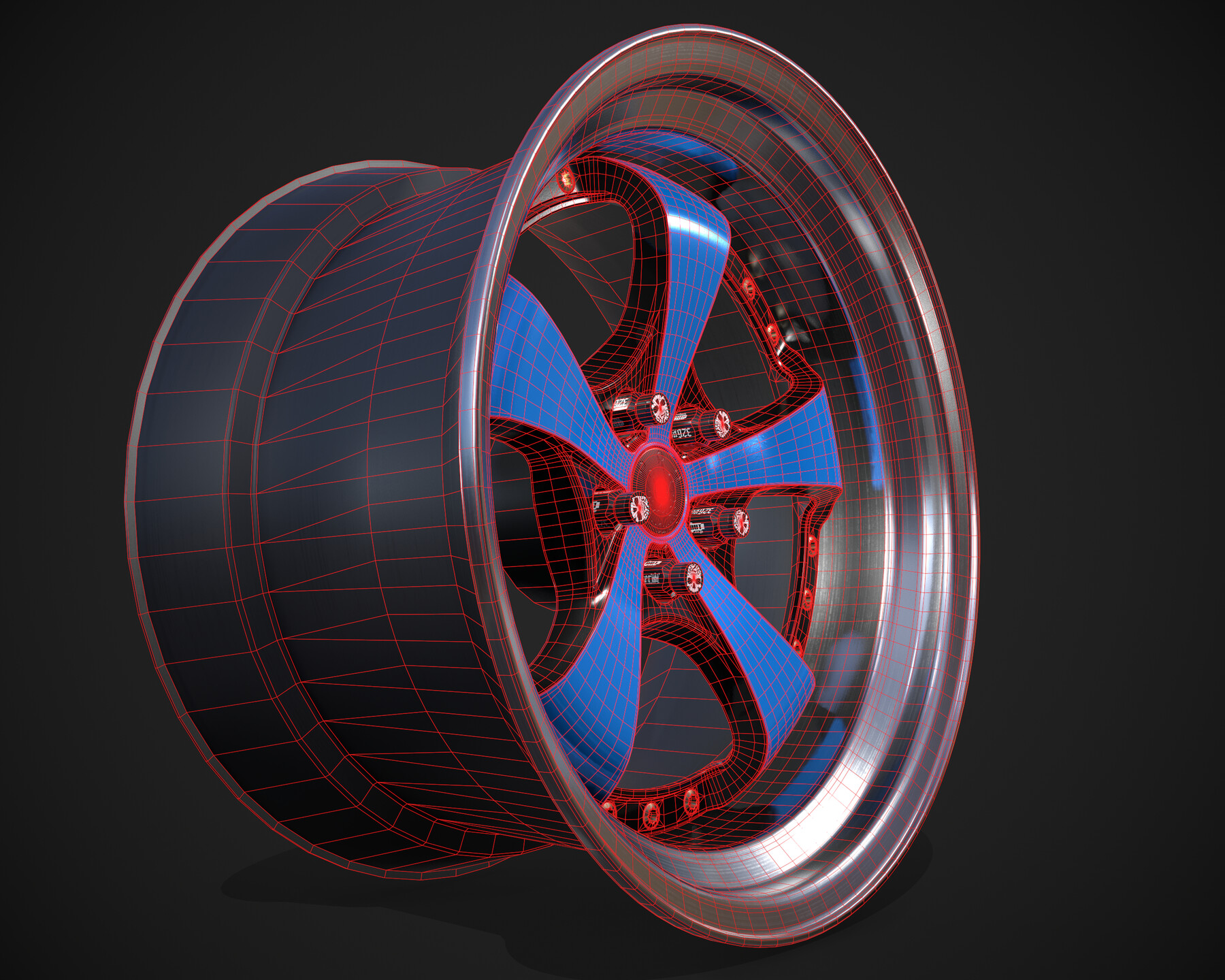 ArtStation - 326 Power Yabaking KF Racing Spoke | Game Assets