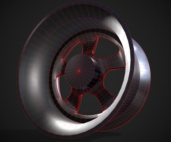 ArtStation - 326 Power Yabaking KF Racing Spoke | Game Assets