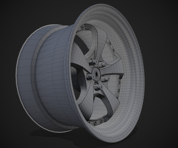 ArtStation - 326 Power Yabaking KF Racing Spoke | Game Assets