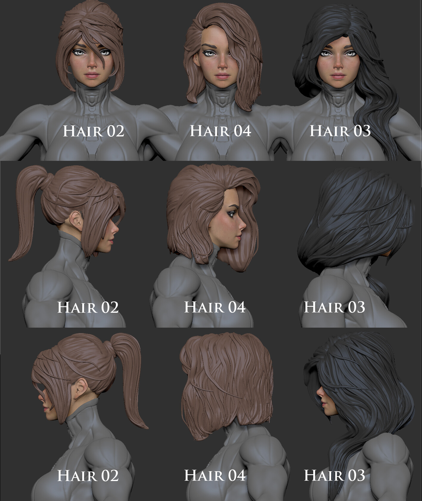 Alexis Arroyo M. - Female Spartan Armored Version STL for 3D printing