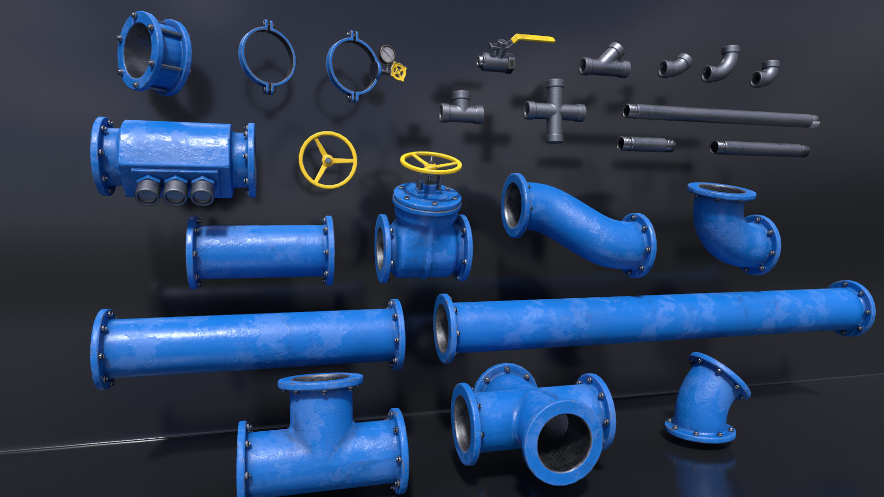 ArtStation - Pipe Kit | Game Assets