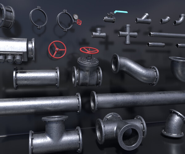 ArtStation - Pipe Kit | Game Assets