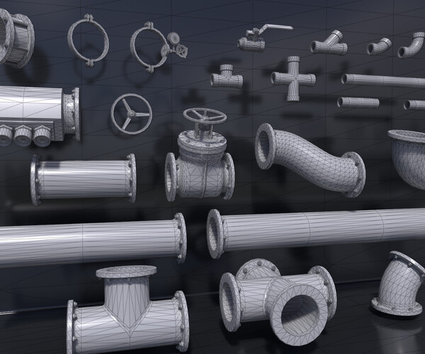 ArtStation - Pipe Kit | Game Assets