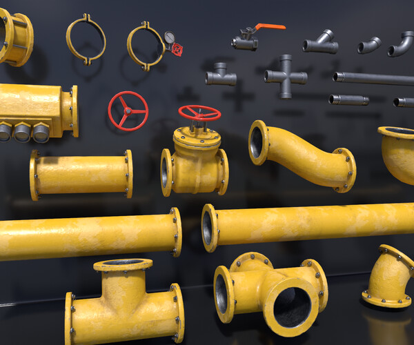 ArtStation - Pipe Kit | Game Assets