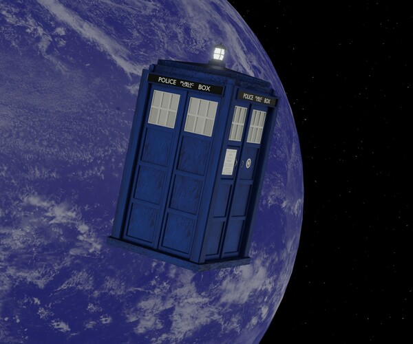 ArtStation - Realistic Tardis Exterior (Mark 1) | Game Assets