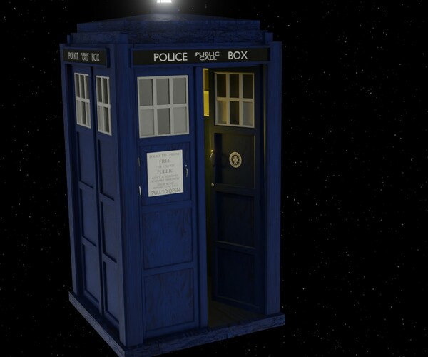 ArtStation - Realistic Tardis Exterior (Mark 1) | Game Assets