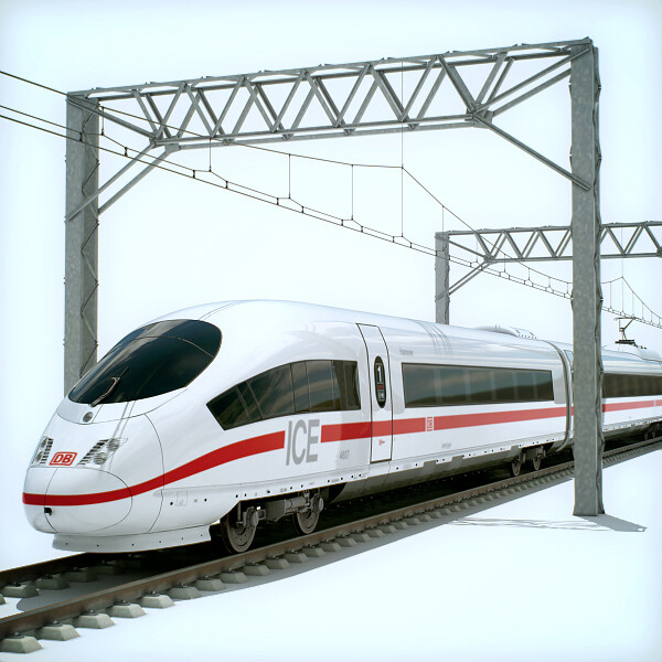 ArtStation - High Speed Train ICE 3 Siemens Velaro | Game Assets