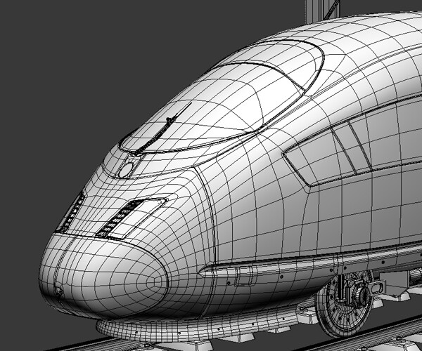 ArtStation - High Speed Train ICE 3 Siemens Velaro | Game Assets