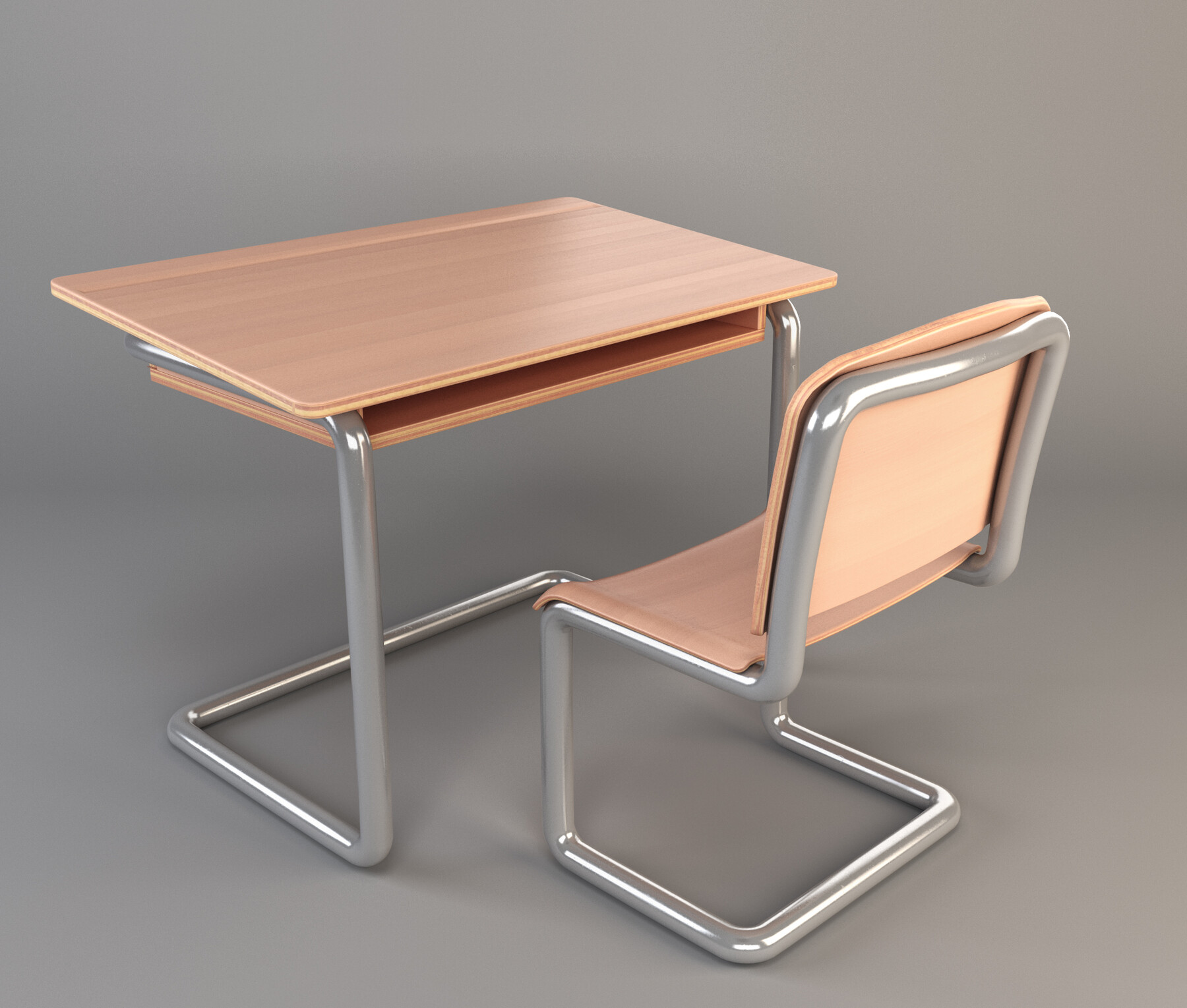 ArtStation - wooden school desk | Resources