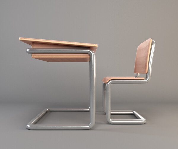 ArtStation - wooden school desk | Resources