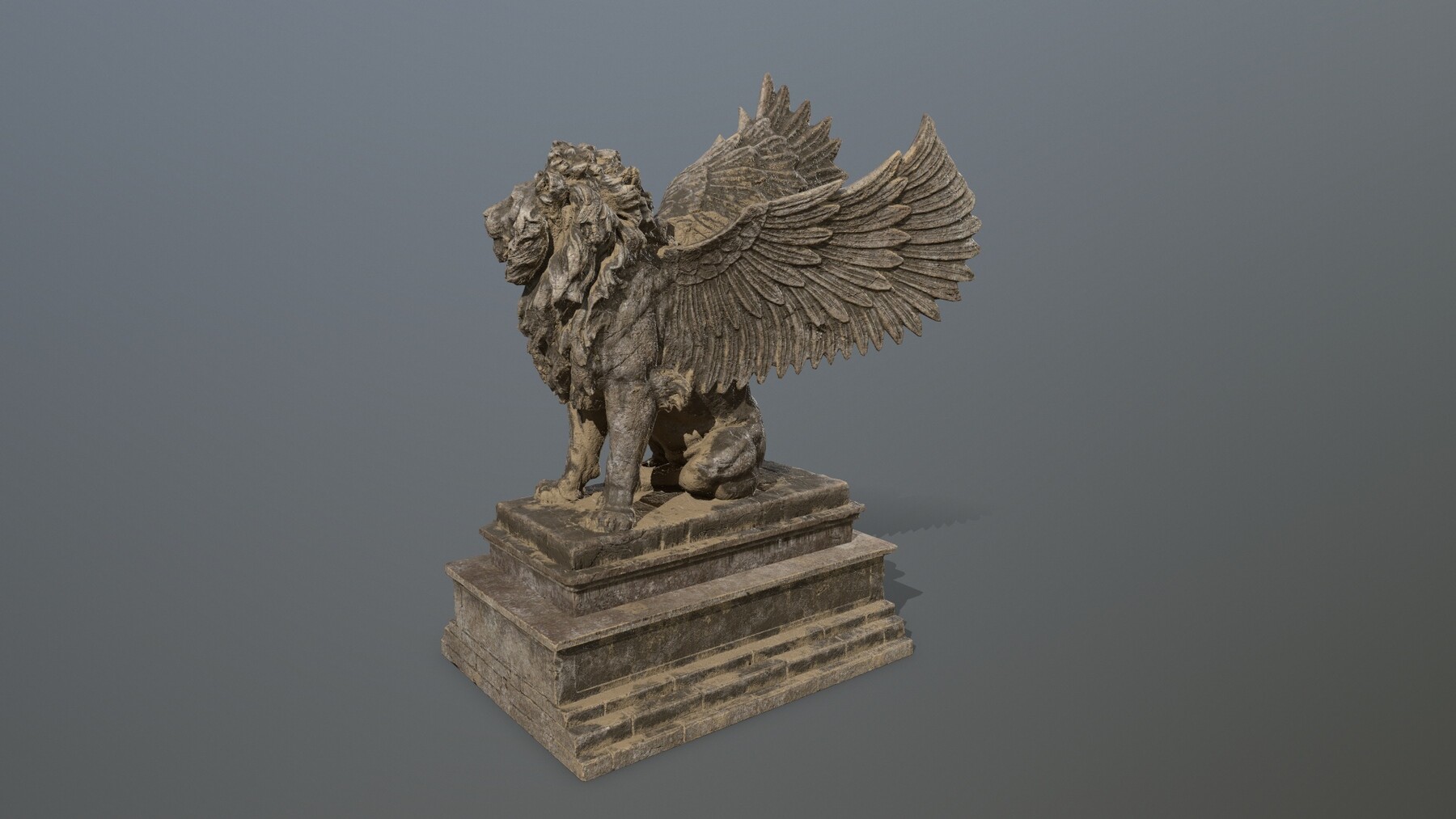 ArtStation - lion statue | Game Assets
