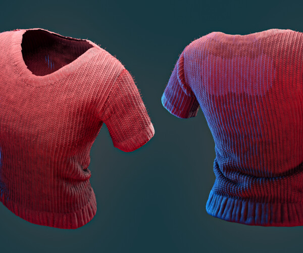 ArtStation - T-shirt project .FBX*OBJ & texture | Resources