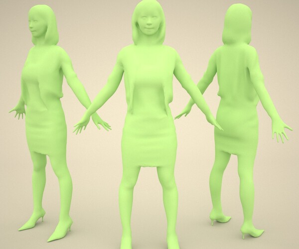 ArtStation - Animated 3D-people 094_Aya | Resources
