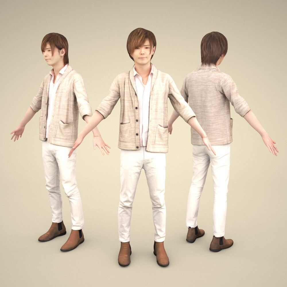 ArtStation - Animated 3D-people 082_Ren | Resources