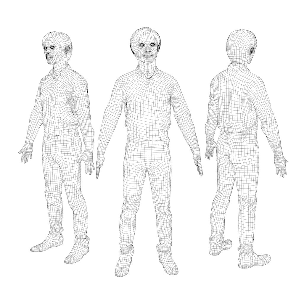 ArtStation - Animated 3D-people 068_Syun | Resources