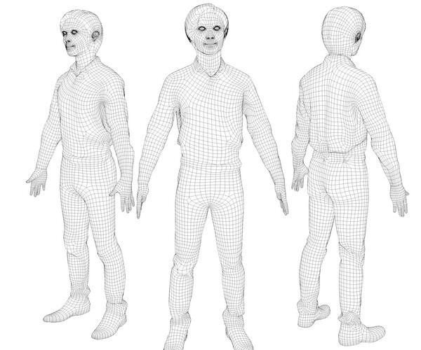 ArtStation - Animated 3D-people 068_Syun | Resources
