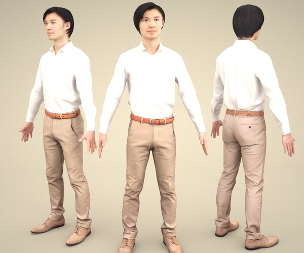 ArtStation - Animated 3D-people 068_Syun | Resources