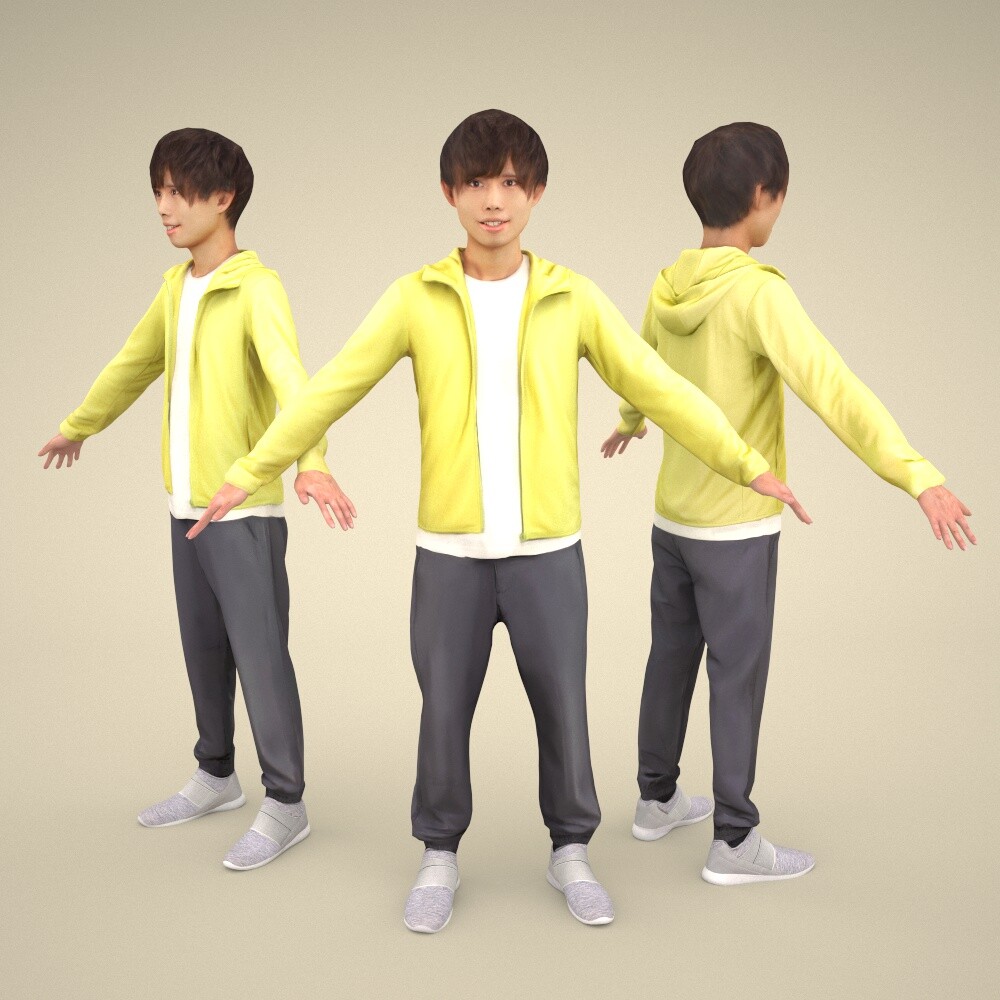 ArtStation - Animated 3D-people 040_Toru | Resources