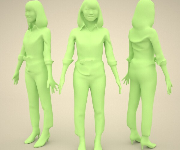 ArtStation - Animated 3D-people 018_Kana | Resources