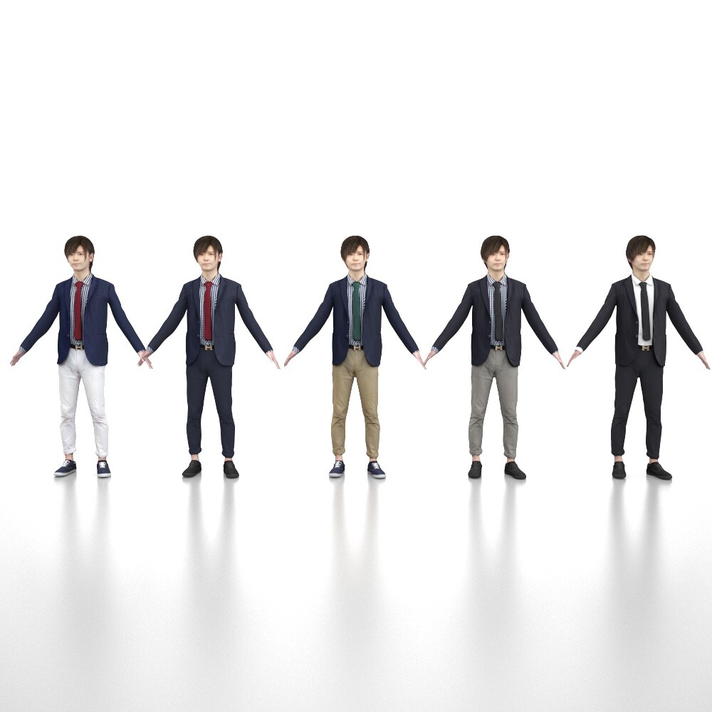 ArtStation - Animated 3D-people 084_Ren | Resources