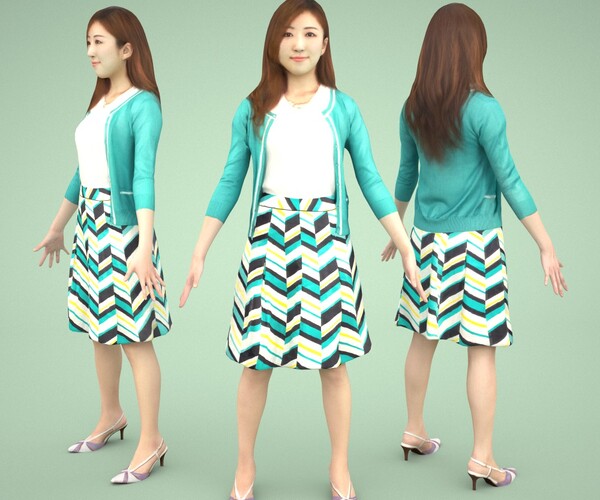 ArtStation - Animated 3D-people 058_Mao | Resources