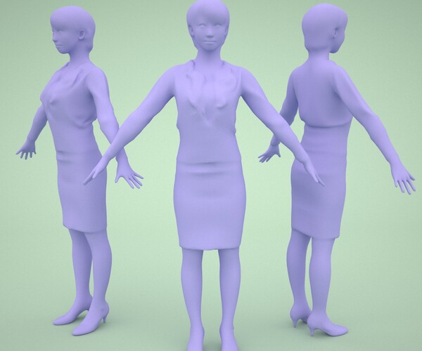 ArtStation - Animated 3D-people 030_Haru | Resources