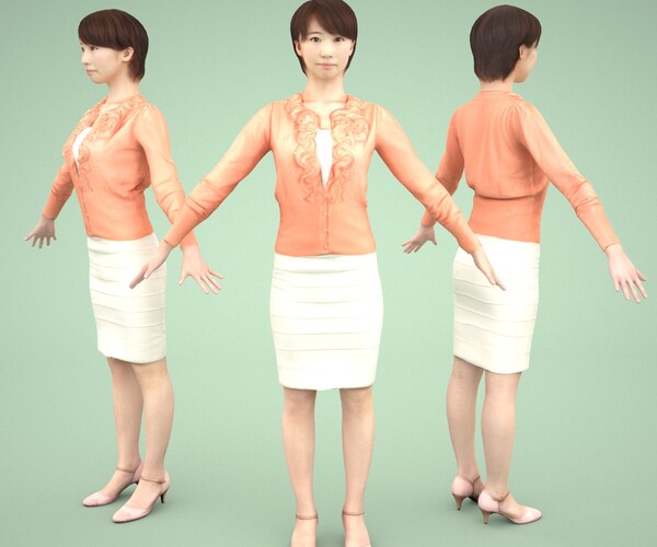 ArtStation - Animated 3D-people 030_Haru | Resources