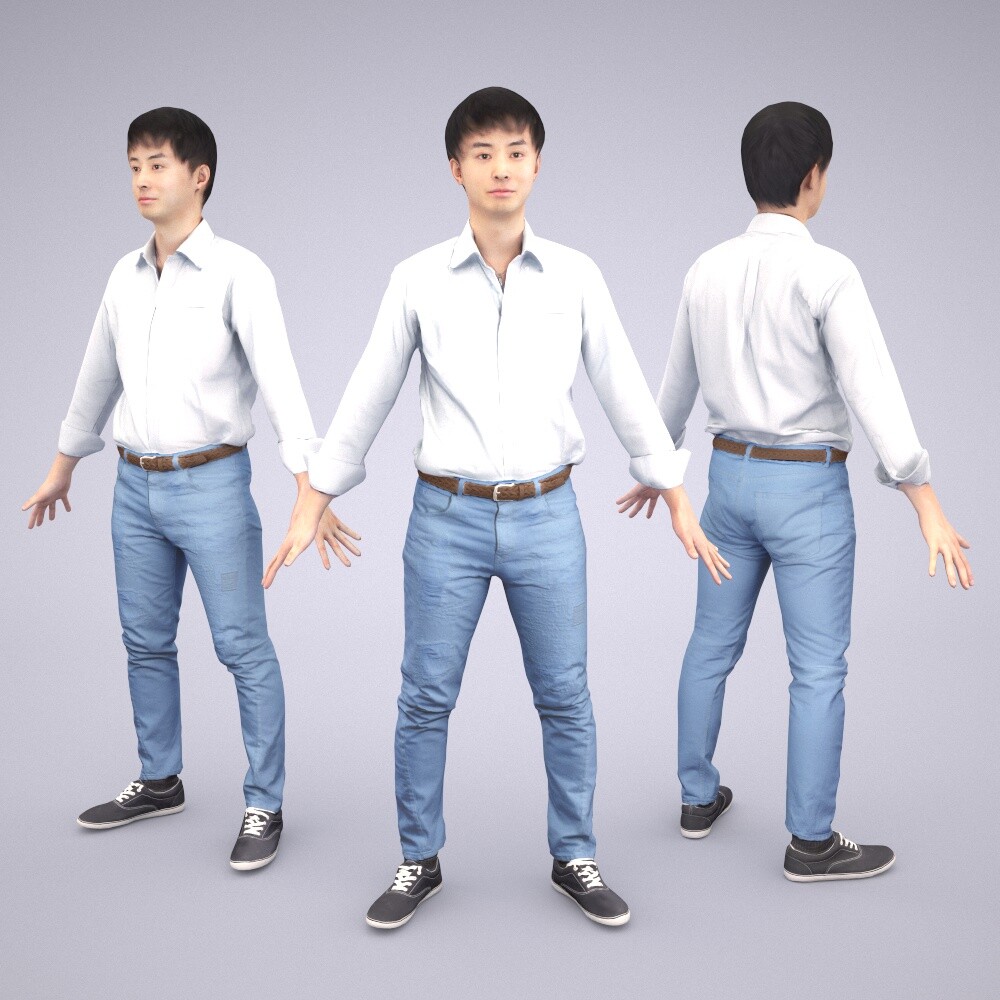 ArtStation - Animated 3D-people 110_Sota | Resources