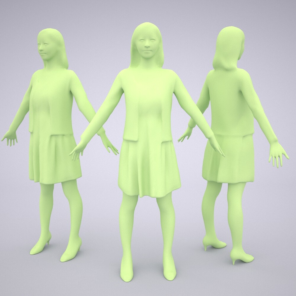ArtStation - Animated 3D-people 092_Aya | Resources