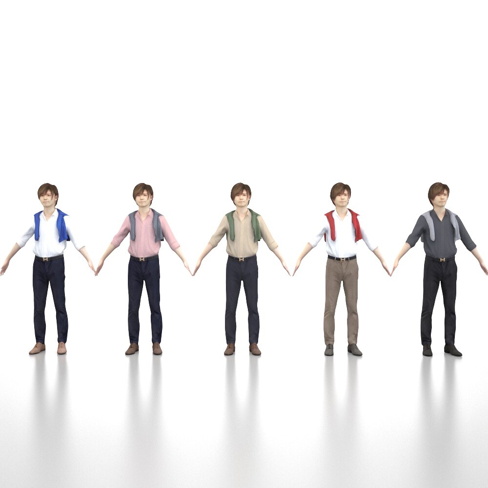 ArtStation - Animated 3D-people 086_Ren | Resources