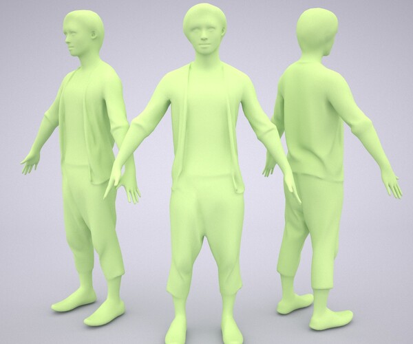 ArtStation - Animated 3D-people 062_Syun | Resources