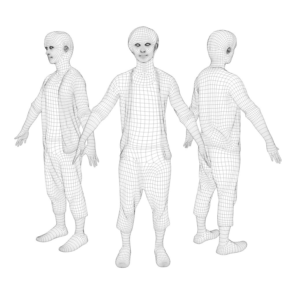 ArtStation - Animated 3D-people 062_Syun | Resources