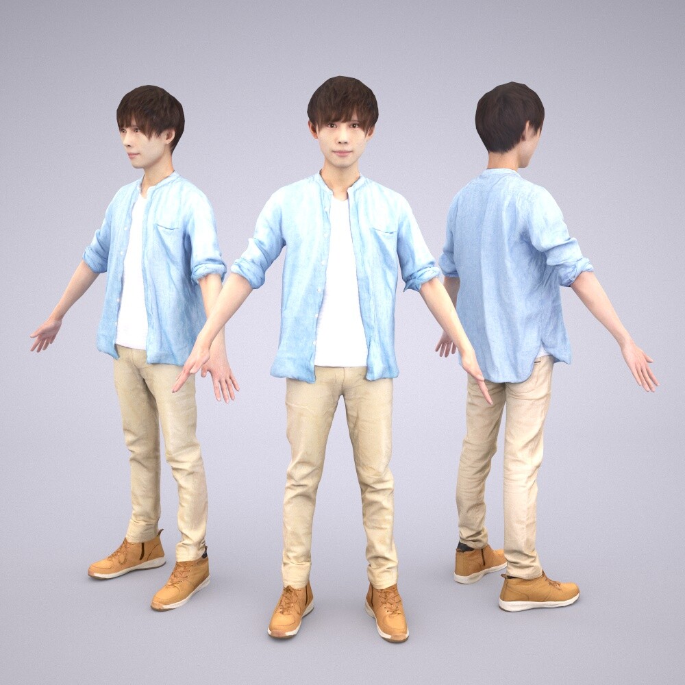 ArtStation - Animated 3D-people 034_Toru | Resources