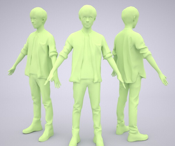 ArtStation - Animated 3D-people 034_Toru | Resources
