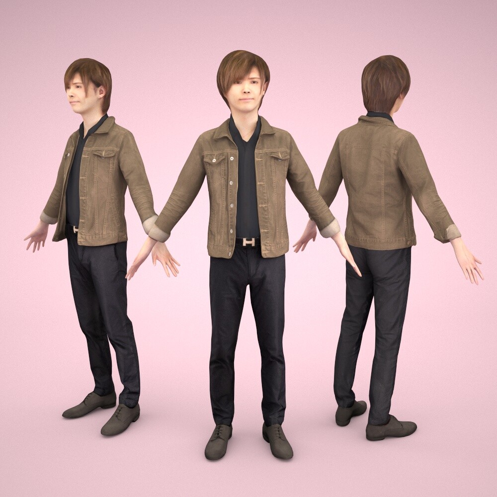 ArtStation - Animated 3D-people 088_Ren | Resources