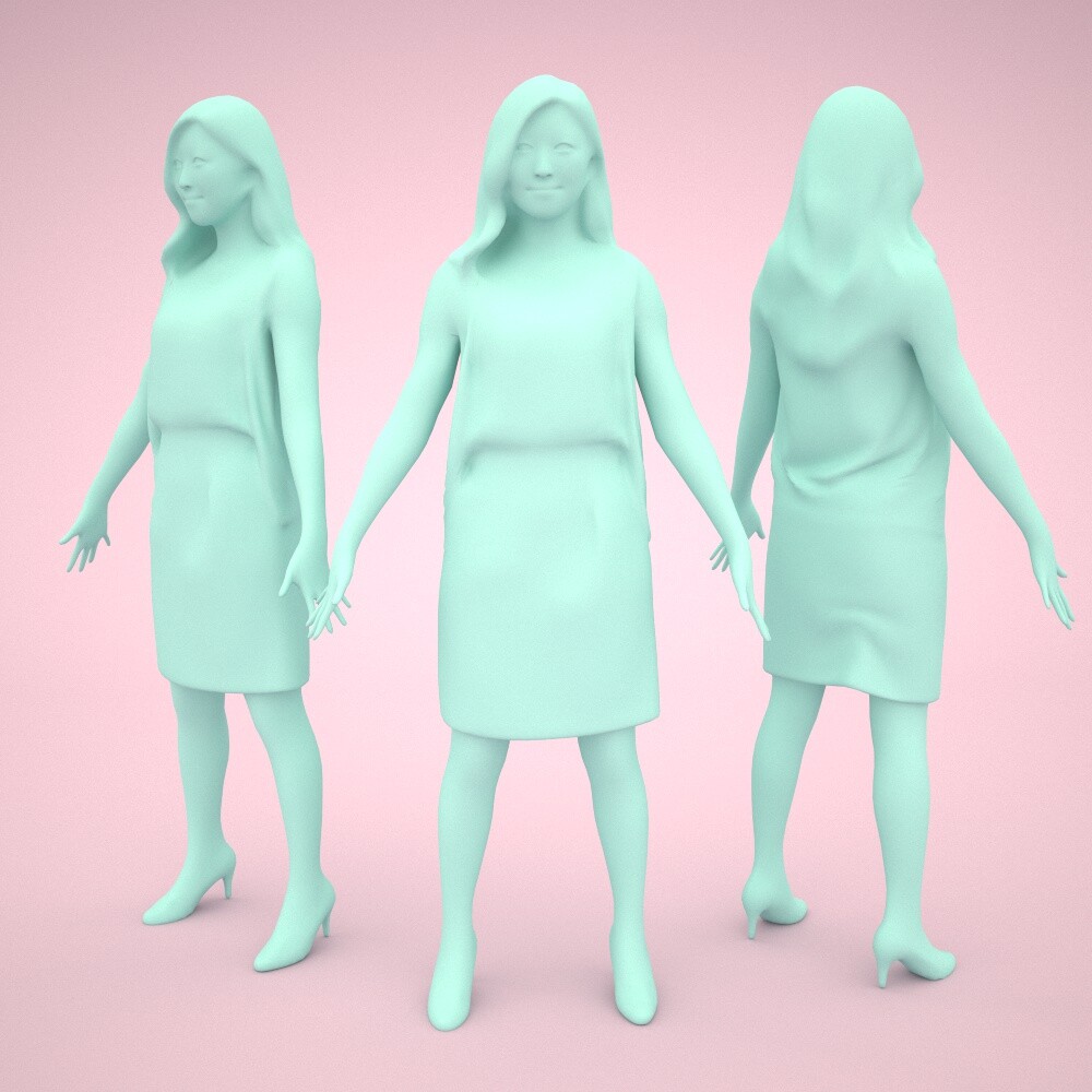 ArtStation - Animated 3D-people 054_Mao | Resources