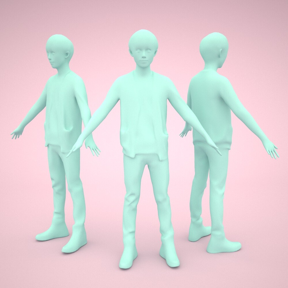 ArtStation - Animated 3D-people 036_Toru | Resources