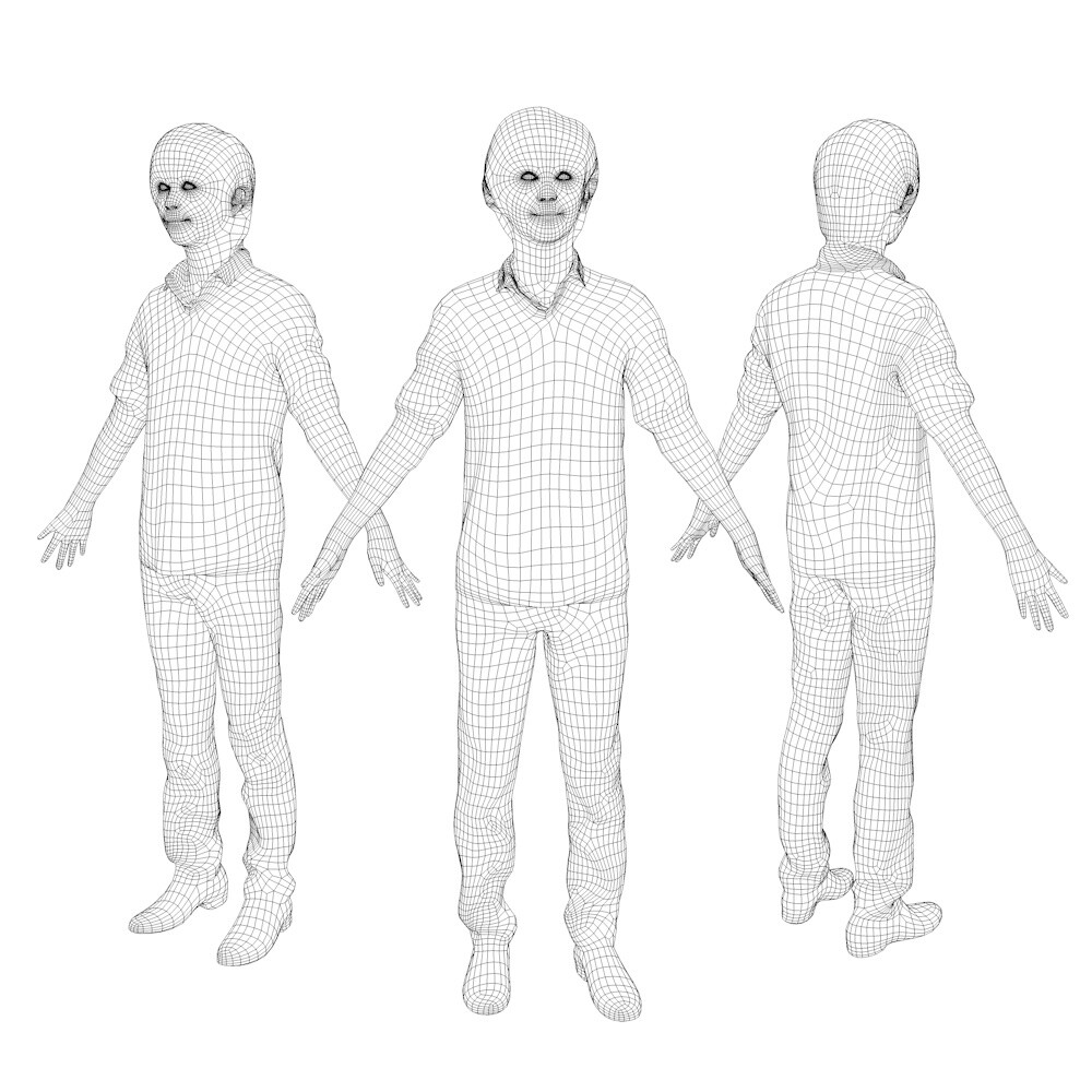 ArtStation - Animated 3D-people 090_Ren | Resources