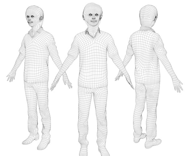 ArtStation - Animated 3D-people 090_Ren | Resources