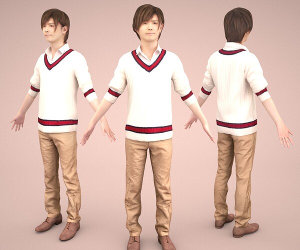 ArtStation - Animated 3D-people 090_Ren | Resources