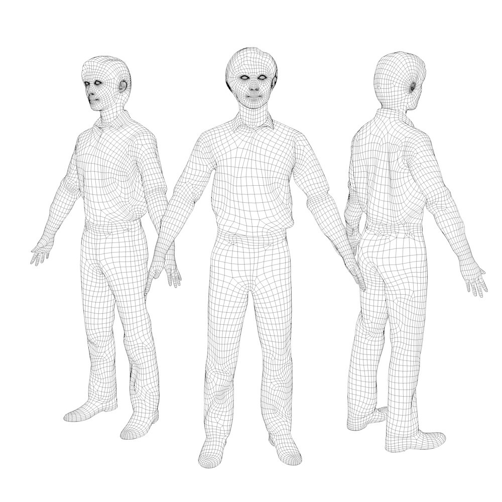 ArtStation - Animated 3D-people 066_Syun | Resources