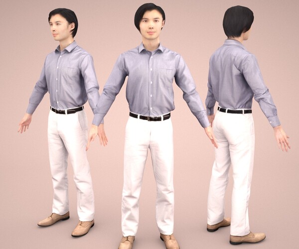 ArtStation - Animated 3D-people 066_Syun | Resources
