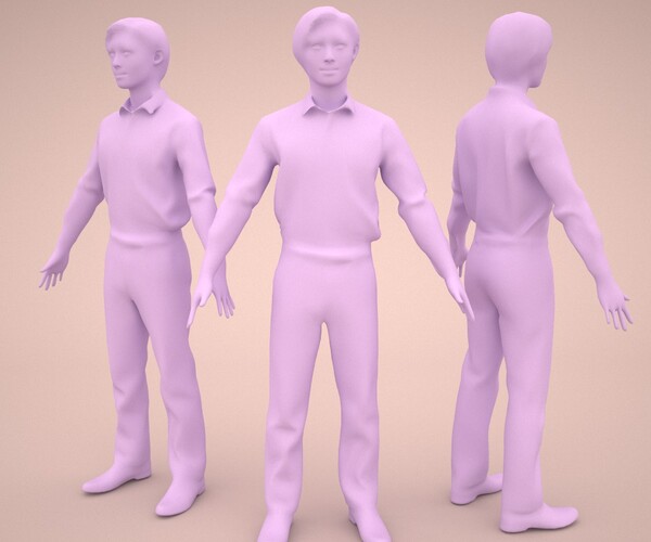 ArtStation - Animated 3D-people 066_Syun | Resources