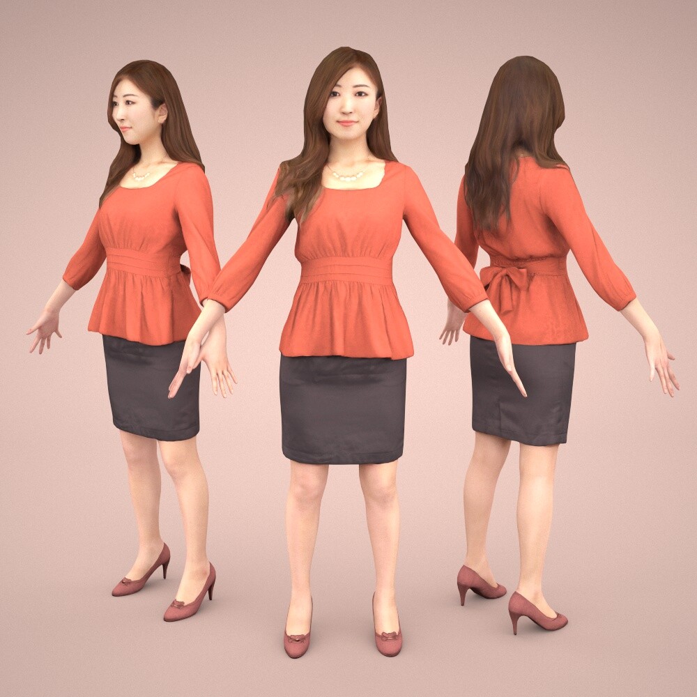 ArtStation - Animated 3D-people 060_Mao | Resources