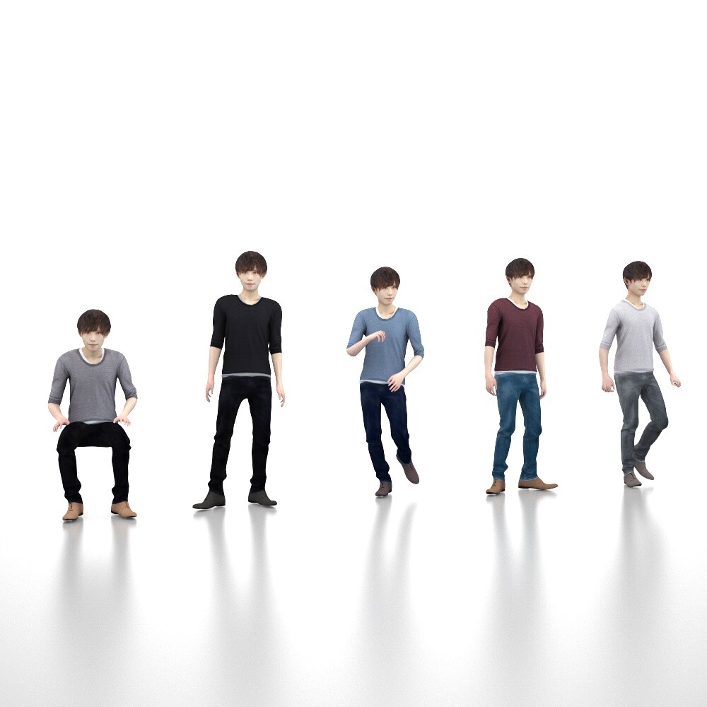 ArtStation - Animated 3D-people 038_Toru | Resources