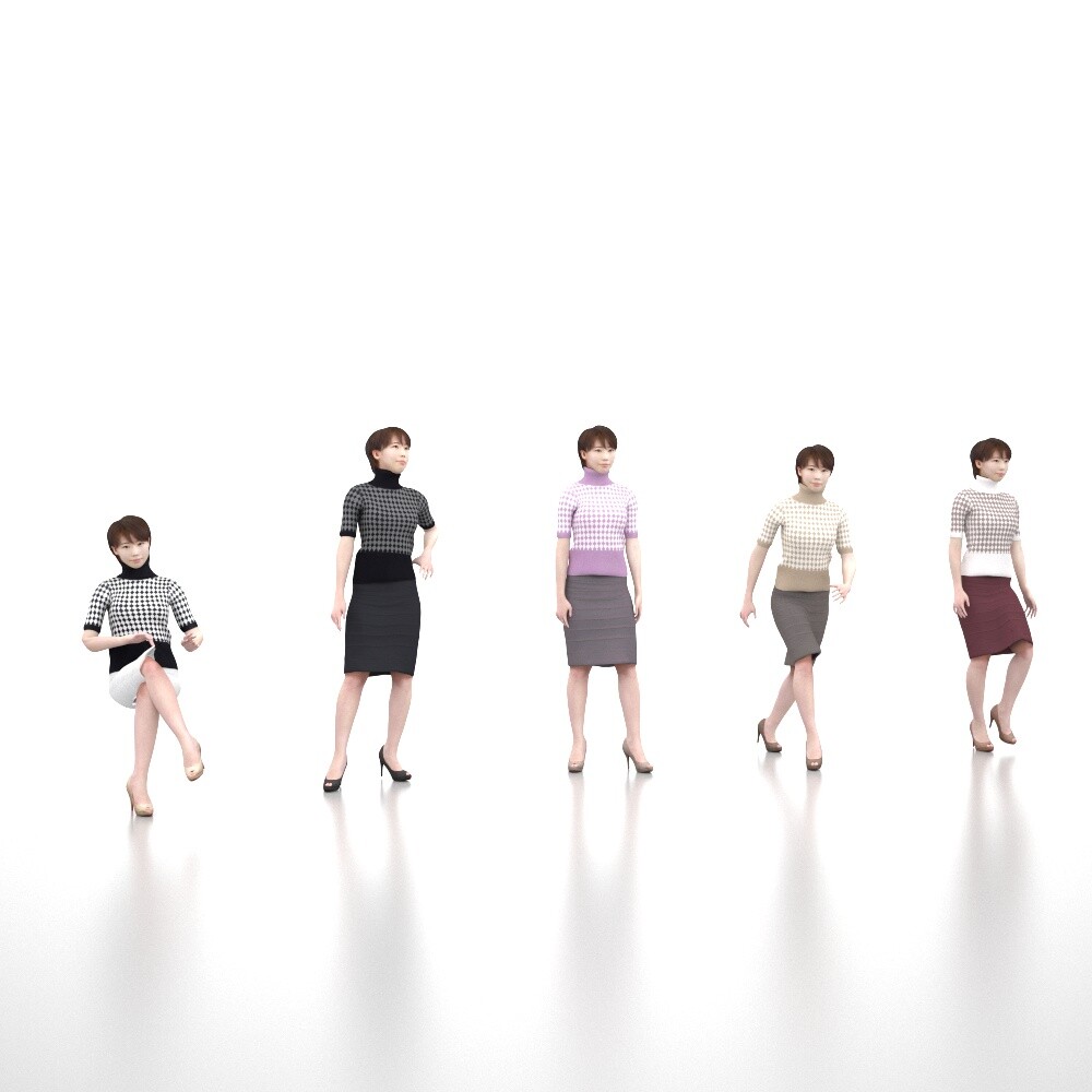 ArtStation - Animated 3D-people 026_Haru | Resources