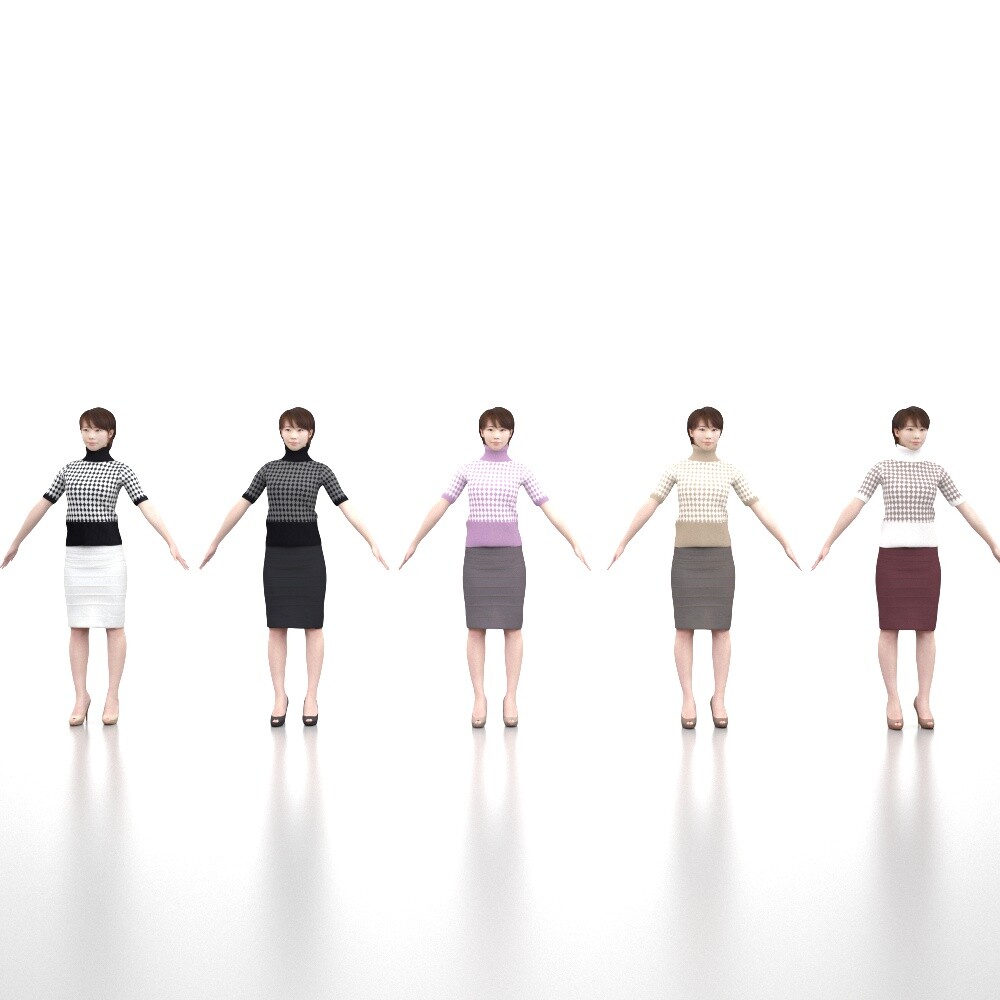 ArtStation - Animated 3D-people 026_Haru | Resources