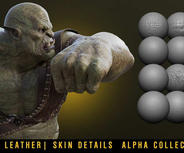 ArtStation - 190+ LEATHER | SKIN DETAILS ALPHA COLLECTION [DEMO ...